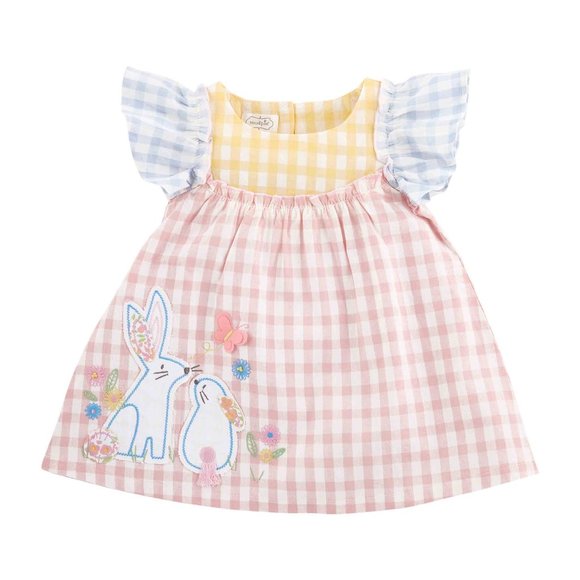 Mud Pie | Dresses | Mud Pie Little Girls Easter Bunny Gingham Dress | Poshmark